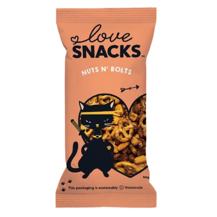 Love Snacks - Nuts and Bolts - Smokey peanuts and BBQ corn - 1 item ...