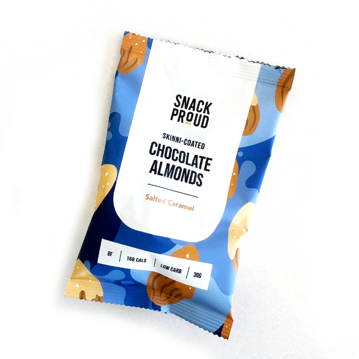Snack Proud - Skinni - Coated Almonds, Salted Caramel, 30g - 10Pack