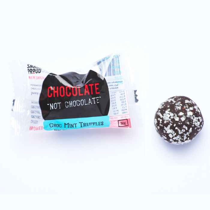 Choc Not Choc, Mint Brownie Ball, 30g – Snack Proud